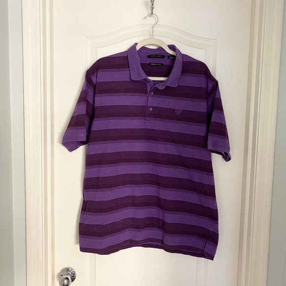 Sean John | Shirts | Sean John Mens Purple Striped Polo Shirt | Poshmark